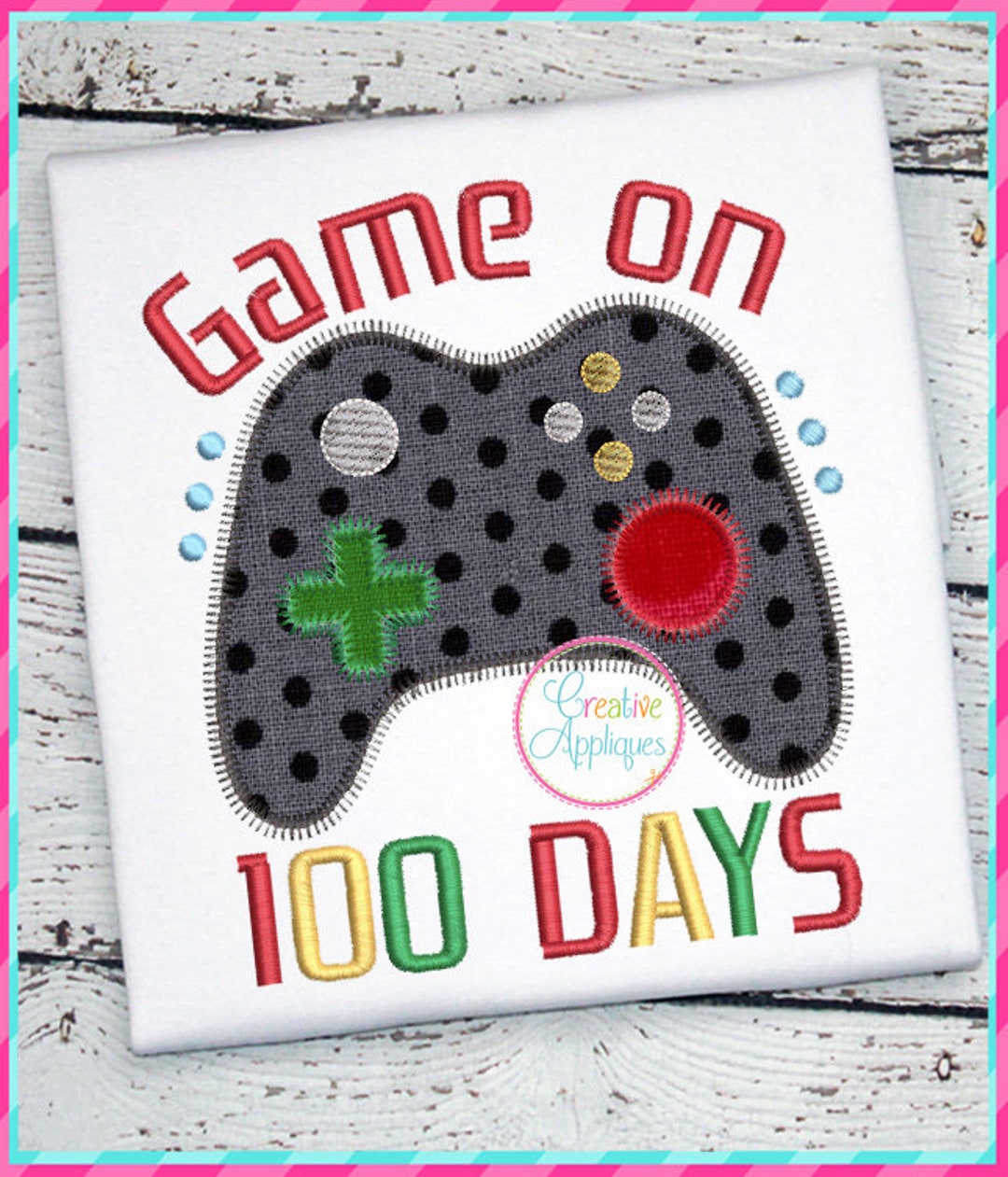 Zigzag Stitch Game on 100 Days Applique Digital Machine Embroidery ...