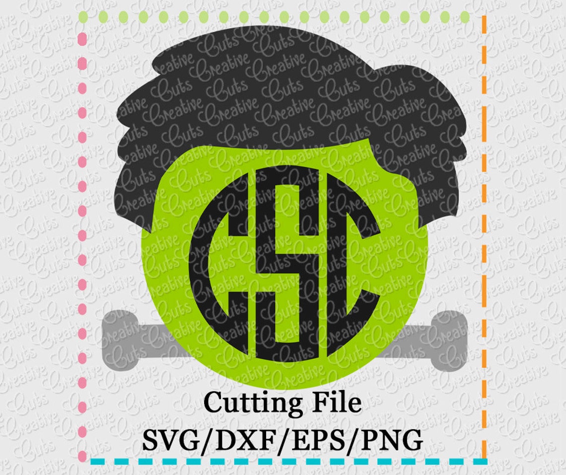 EXCLUSIVE SVG Eps DXF Frankenstien Monogram Svg, Frankenstien Svg ...