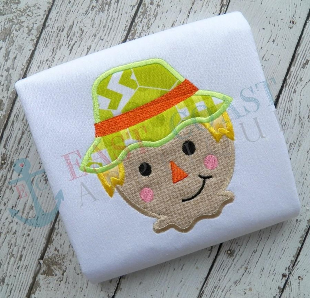 Scarecrow Applique Design, Machine Embroidery, Embroidery Design ...