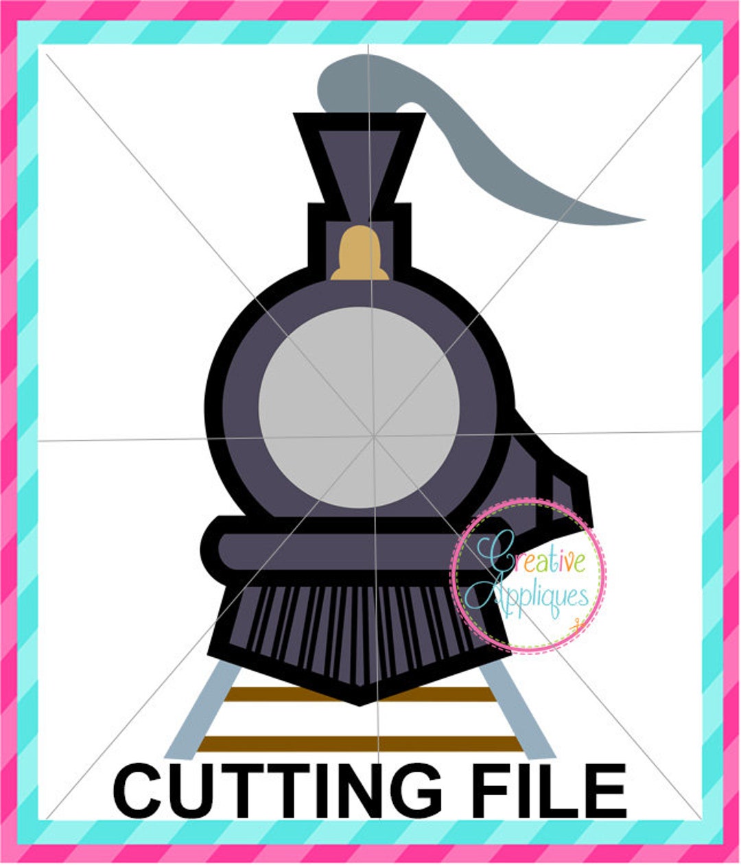 EXCLUSIVE Monogram Train SVG, Monogram Train Cut File, Train Monogram ...