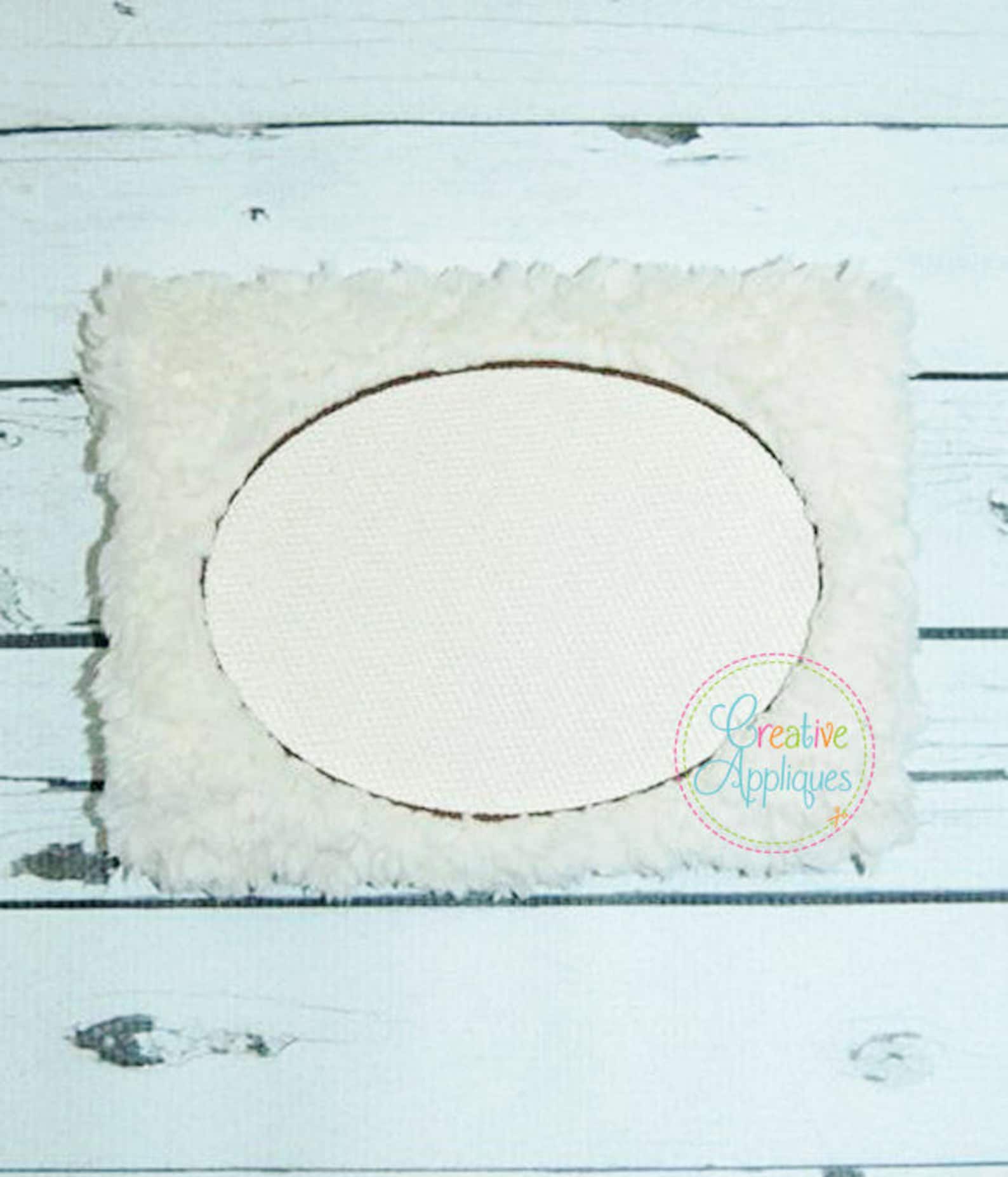 Embossed Oval Monogram Frame Digital Machine Embroidery Design 17 Sizes ...