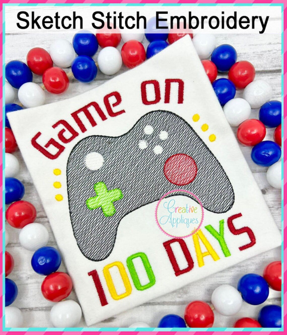 Sketch Stitch Game on 100 Days Digital Machine Embroidery - Etsy
