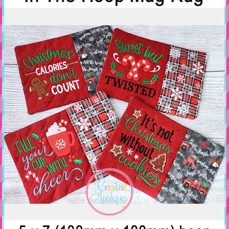 Christmas Mug Rug - Etsy