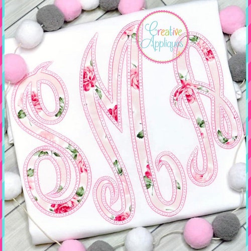Happy Applique Machine Embroidery Font Alphabet 4 Sizes - Etsy