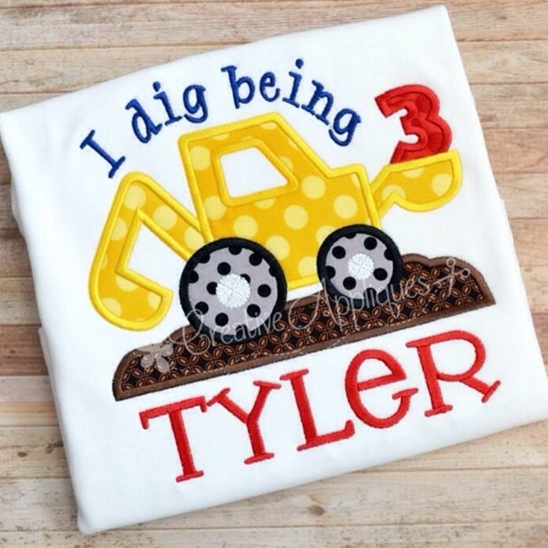 Digger Applique - Etsy