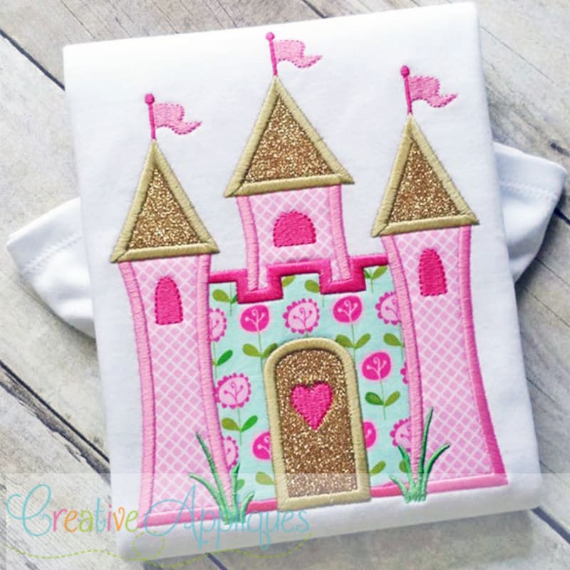 Castle Applique - Etsy