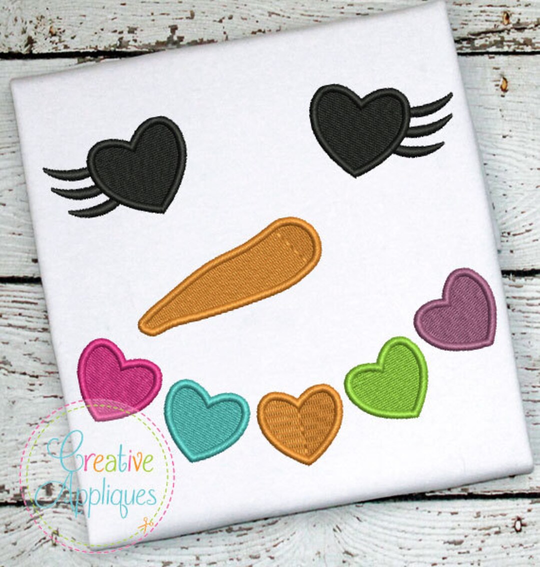 Snow Girl Face Embroidery Digital Machine Embroidery Design 4 Size ...