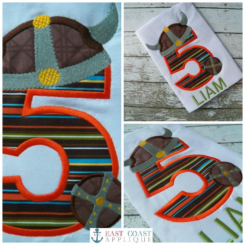 Viking Numbers Applique Design Set, Machine Embroidery, Embroidery ...