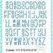Scooter Stacked Monogram Embroidery Alphabet Font Digital - Etsy