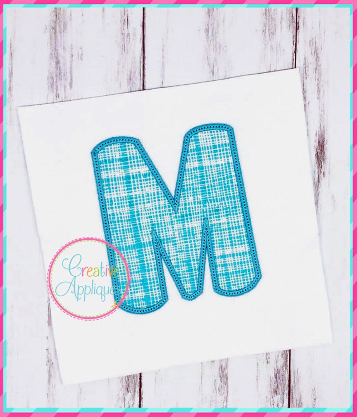 Manatee Applique Alphabet Letter Set A-Z Applique Machine - Etsy