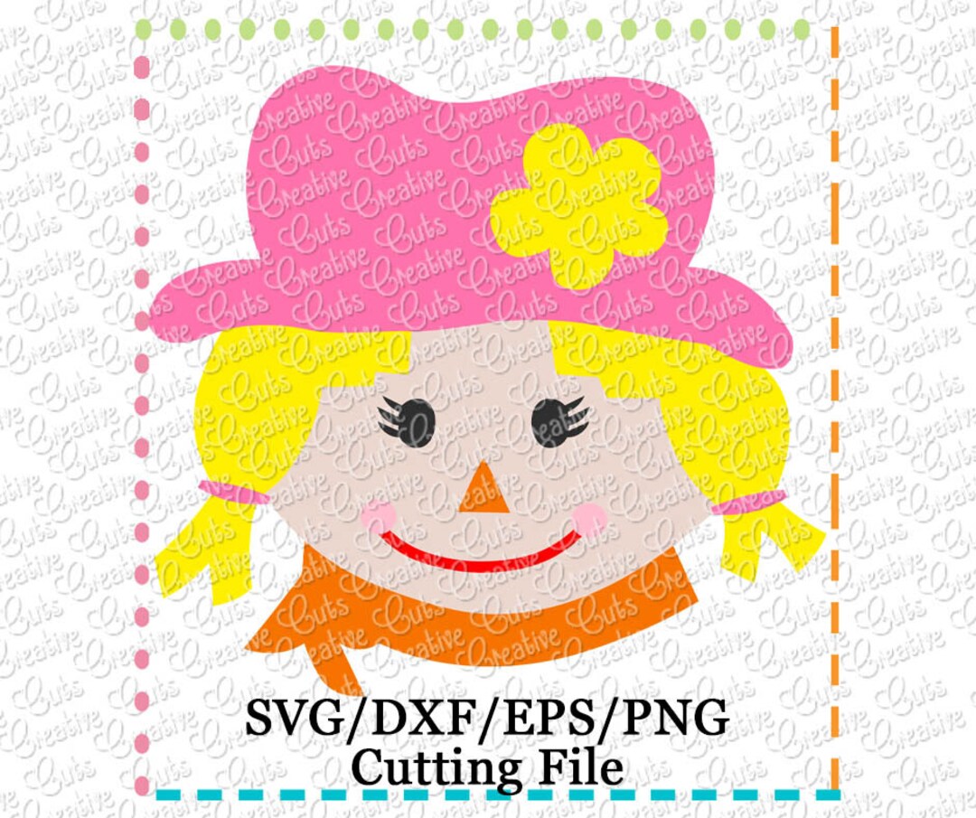 EXCLUSIVE Scarecrow Girl SVG, Scarecrow Girl Cut File, Scarecrow Girl ...