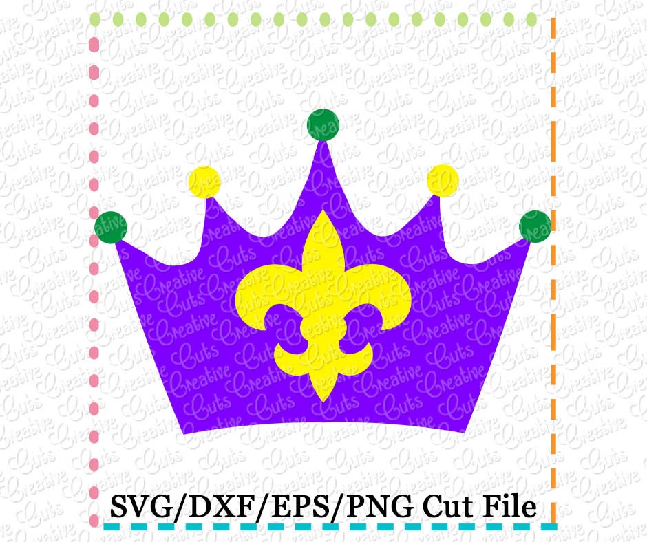 SVG Mardi Gras Crown SVG Cutting File, Mardi Gras Cut File, Crown ...