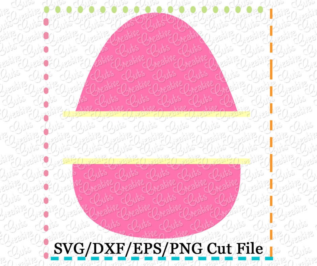 Split Easter Egg SVG Cutting File, Easter Egg Svg, Easter Egg Cut File, Easter Egg Svg Cut File ...