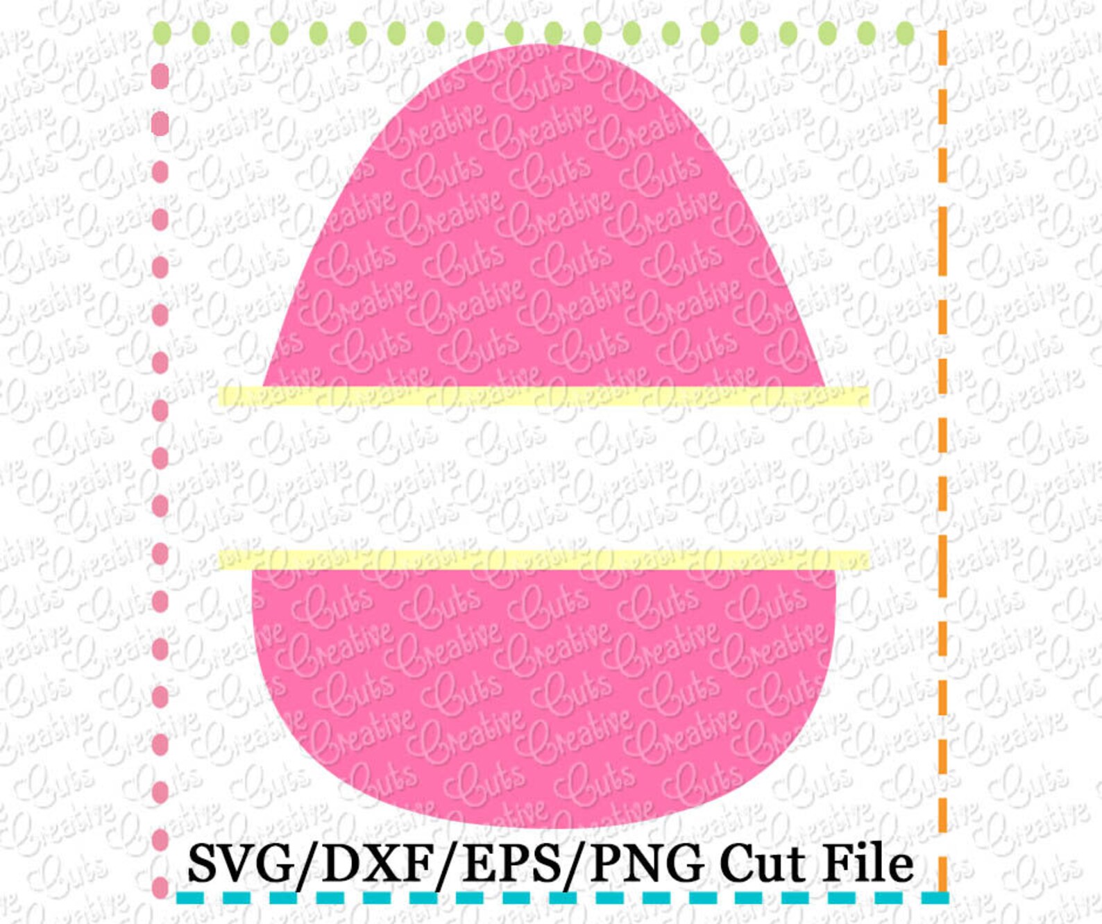 Split Easter Egg SVG Cutting File, Easter Egg Svg, Easter Egg Cut File ...