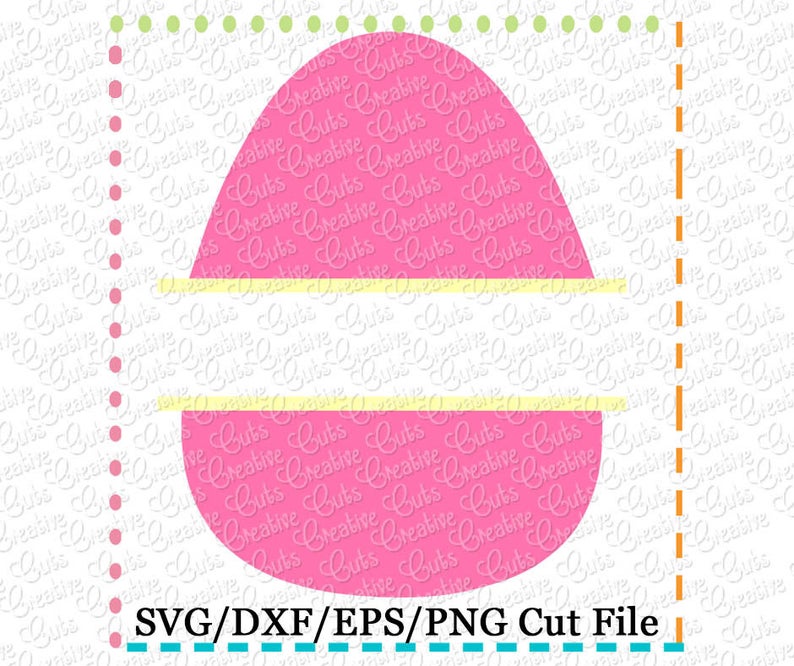 Split Easter Egg SVG Cutting File, Easter Egg Svg, Easter Egg Cut File ...