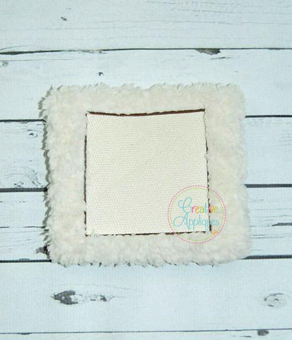 Embossed Square Monogram Frame Digital Machine Embroidery | Etsy