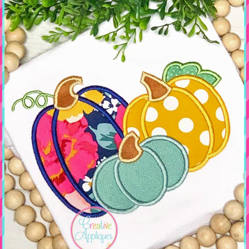 Pumpkin Applique - Etsy