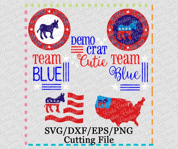 Exclusive SVG Dxf Cut File Democrat Svg Democrat Cutting - Etsy