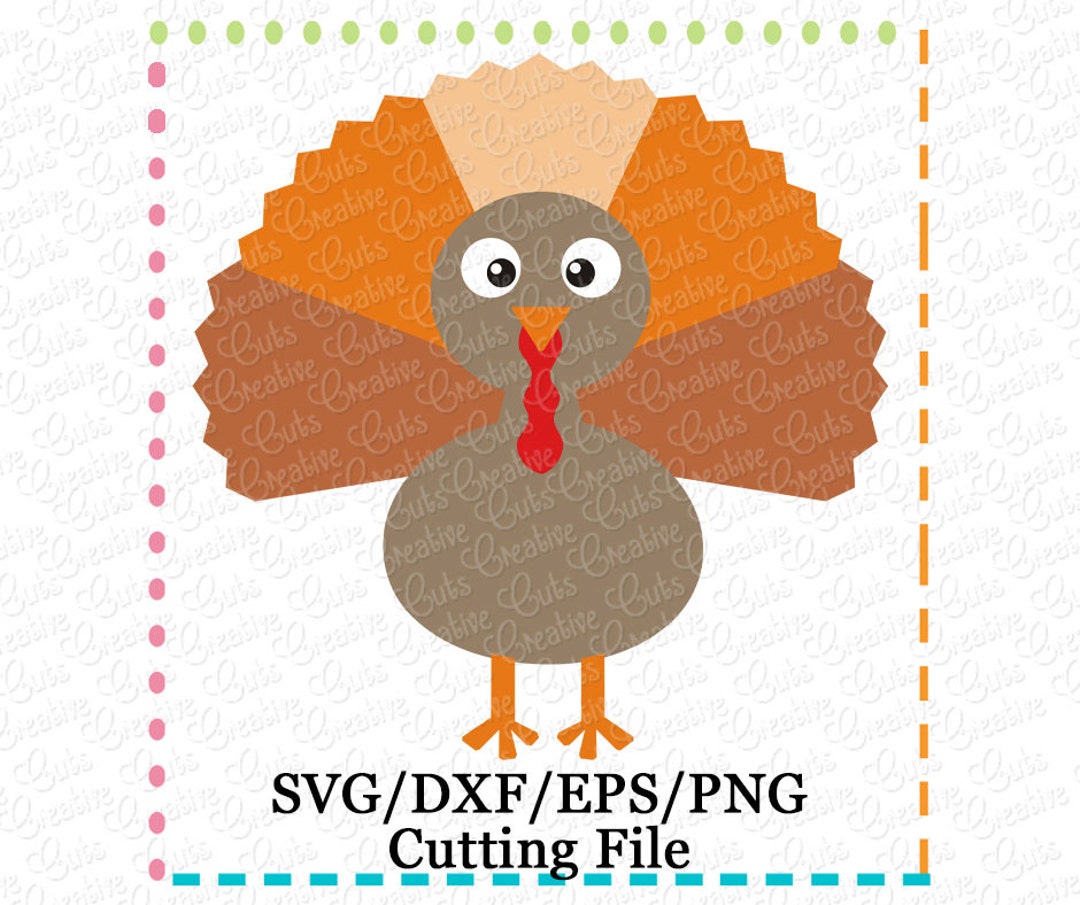 EXCLUSIVE SVG Eps DXF Turkey Svg, Thanksgiving Cut File, Thanksgiving ...