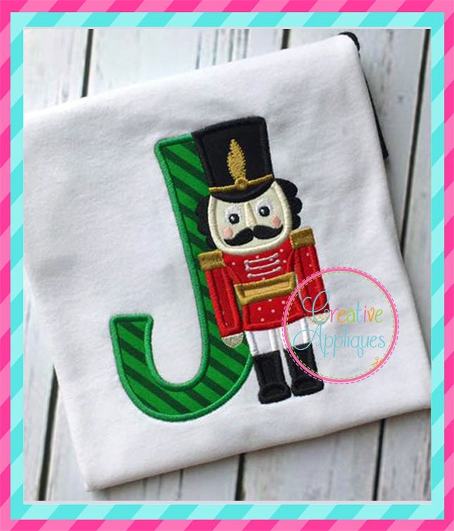 EXCLUSIVE Nutcracker Alphabet Digital Machine Embroidery Applique ...