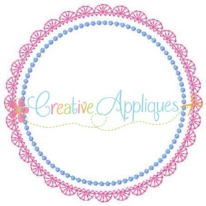 Lace Decortive Stitch Patch Frame Machine Embroidery Applique Design 5 ...