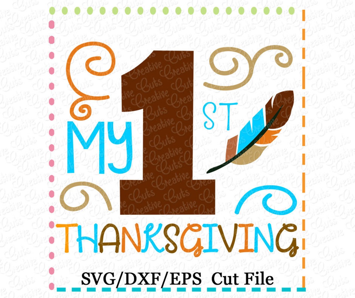 EXCLUSIVE SVG My 1st Thanksgiving Svg Baby's First Svg - Etsy
