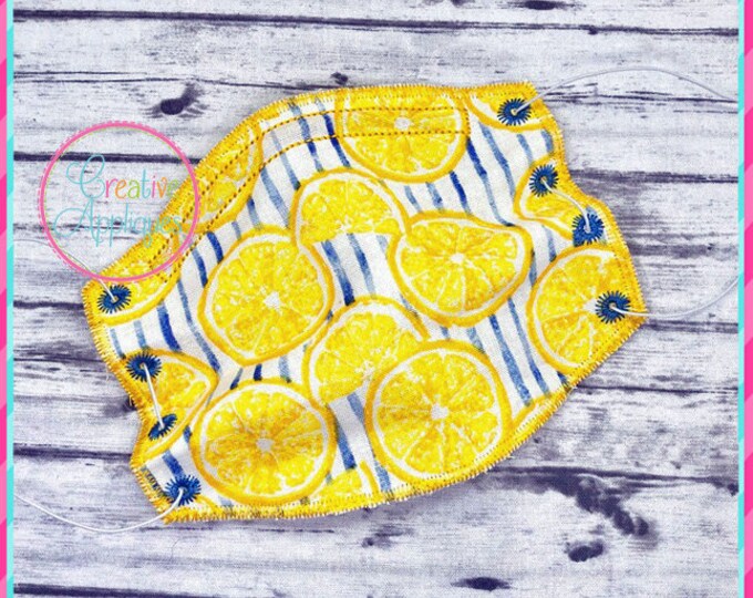 5 SIZES in the Hoop Face Mask Digital Machine Embroidery - Etsy