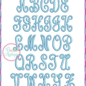 Script Alphabet Letters Coaster in the Hoop Machine Embroidery Design ...