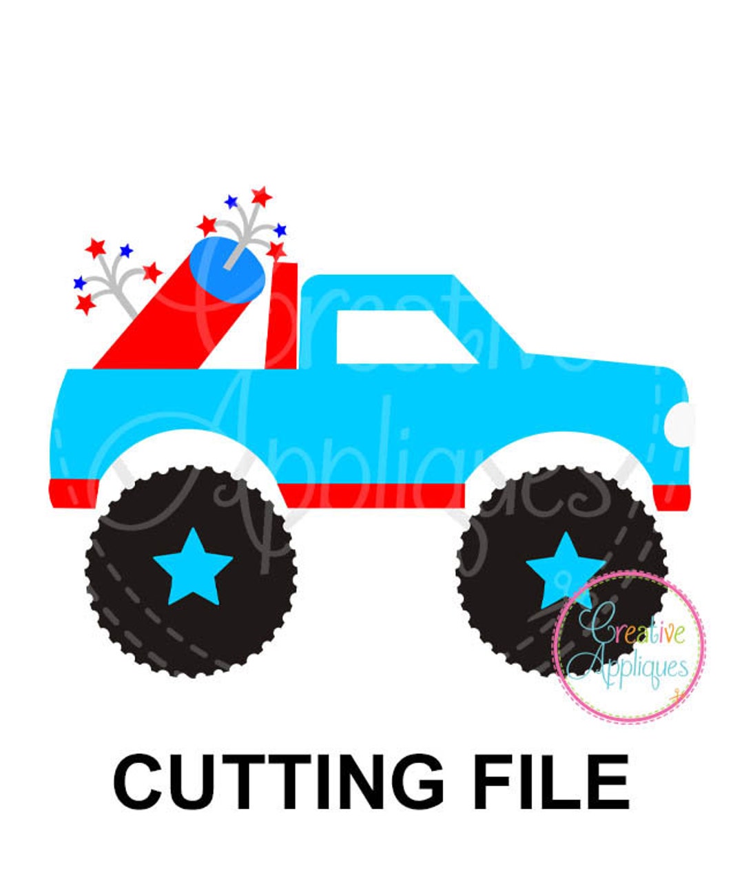 Truck Firework Svg Cutting File, Firecracker Cut File, Firecracker Svg ...