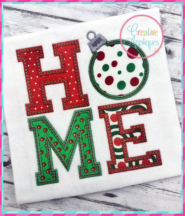 Home Ornament Digital Machine Embroidery Design 4 Sizes, Ornament ...