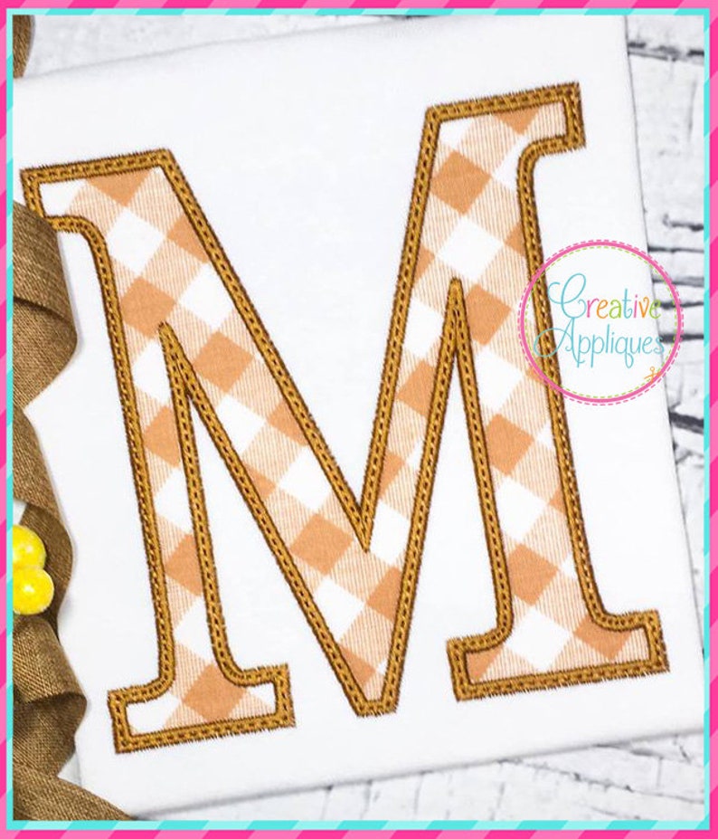 Alphabet Letter Set Uppercase A Thru Z and Numbers Applique - Etsy