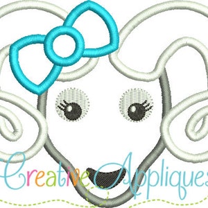 Ram Girl Applique Digital Machine Embroidery Design 4 Sizes, Ram ...
