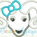 Ram Girl Applique Digital Machine Embroidery Design 4 Sizes, Ram ...