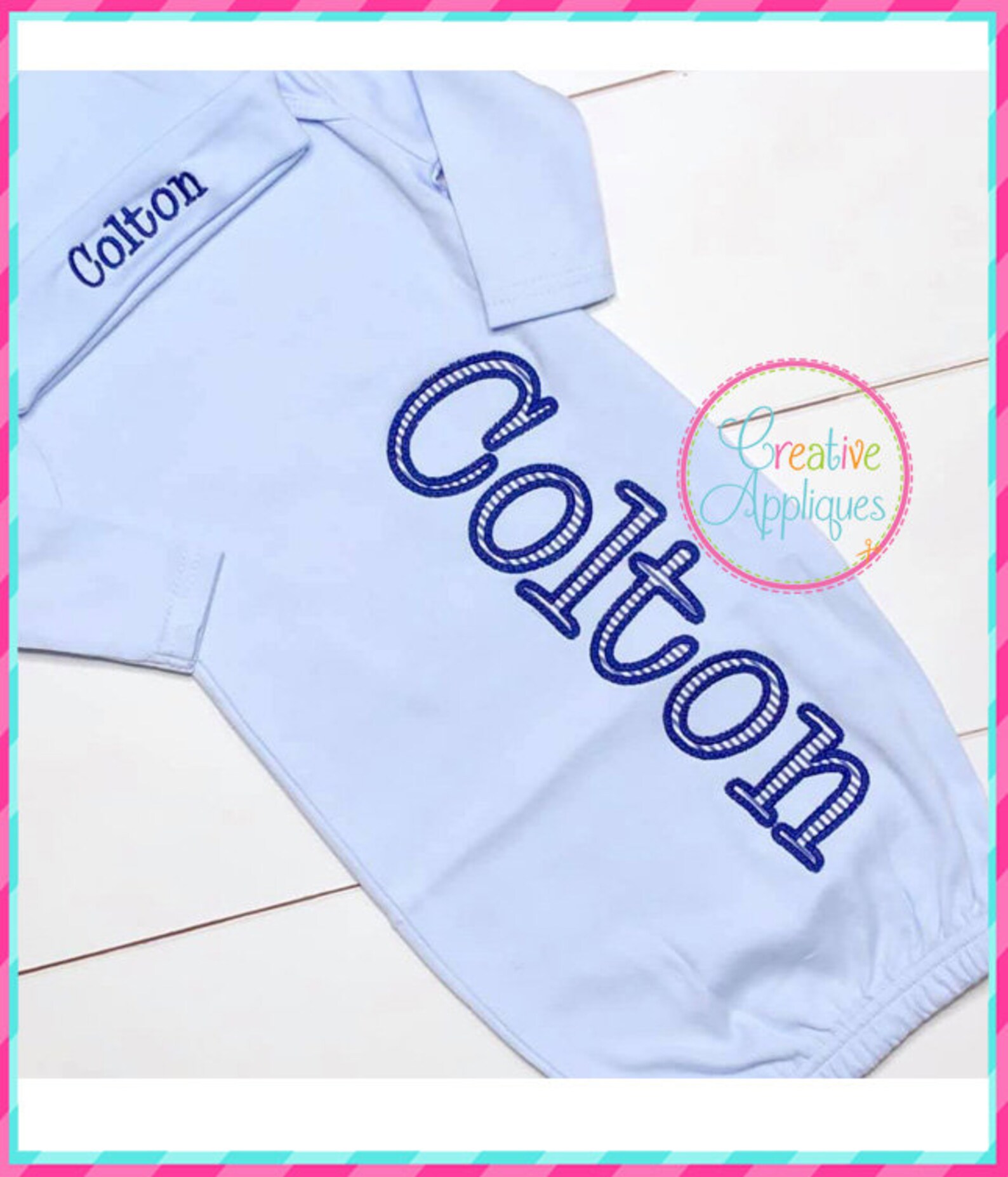 Recess Applique Alphabet Letter Set A-Z Applique Machine Embroidery ...