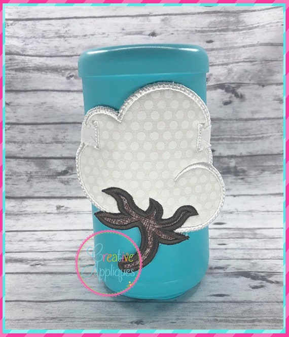 Cotton Boll in the Hoop Banner Label in the Hoop Applique | Etsy