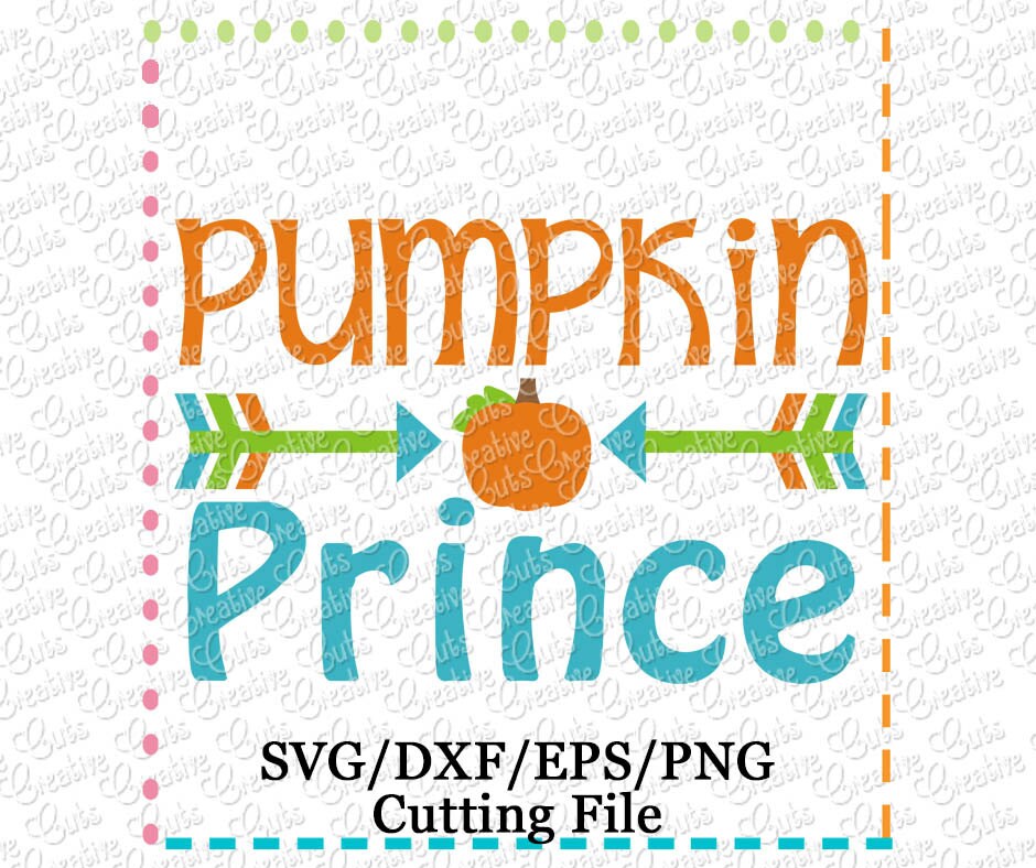EXCLUSIVE SVG EPS Dxf Pumpkin Prince Cutting File, Pumpkin Cut File ...