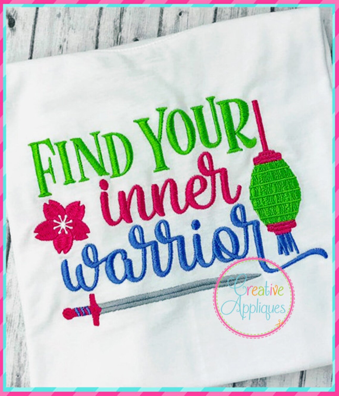 Find Your Inner Warrior Princess Digital Machine Embroidery - Etsy