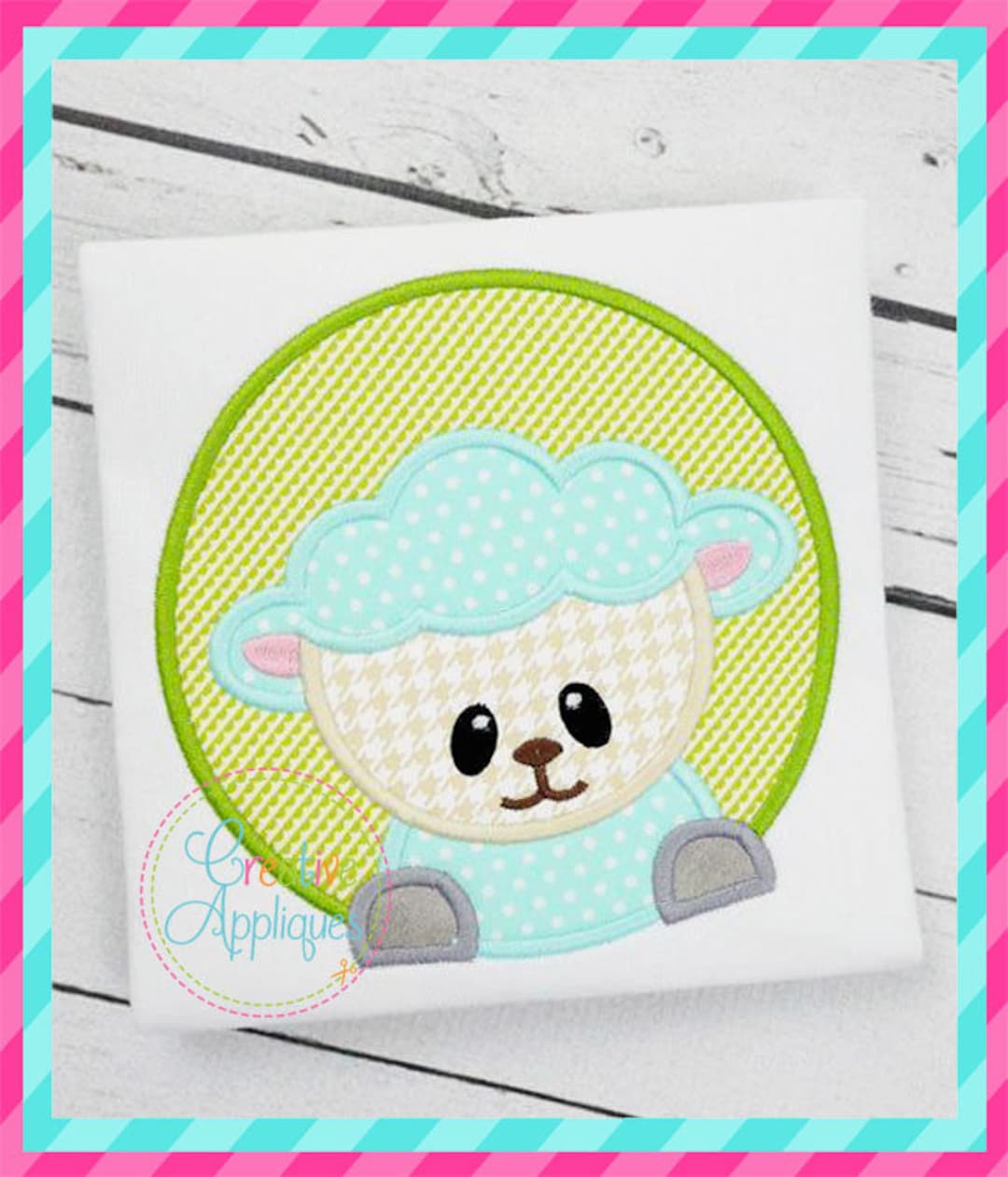 Lamb Applique Machine Embroidery Design 4 Sizes, Easter Lamb Applique ...