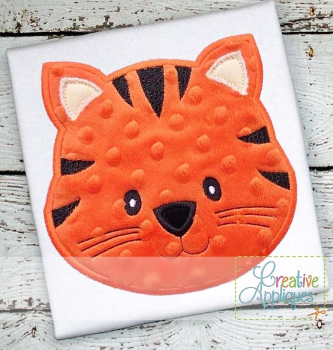 Tiger Face Digital Machine Embroidery Applique Design 4 Sizes - Etsy