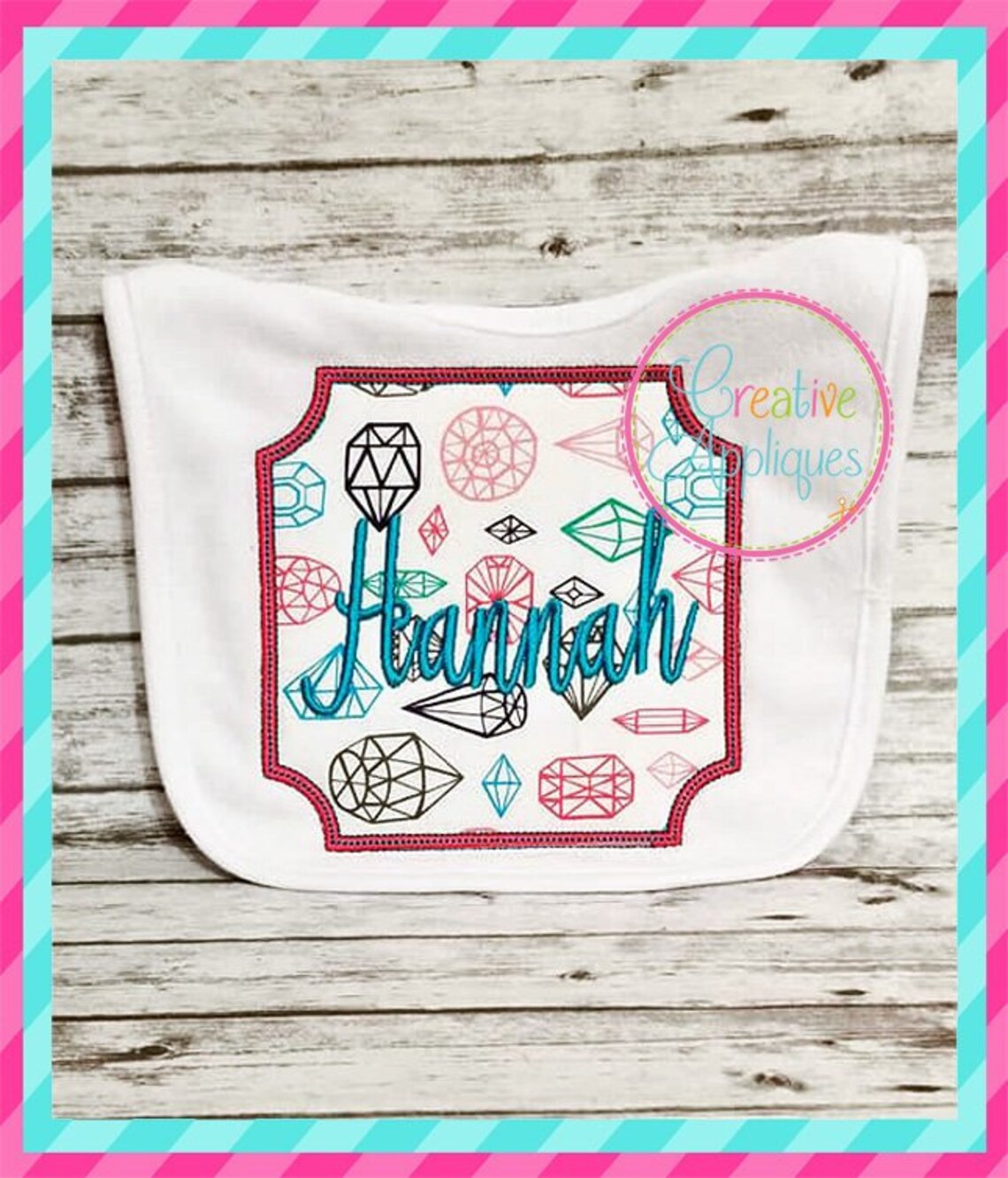 Monogram Frame Digital Machine Embroidery Applique Design 12 Sizes ...