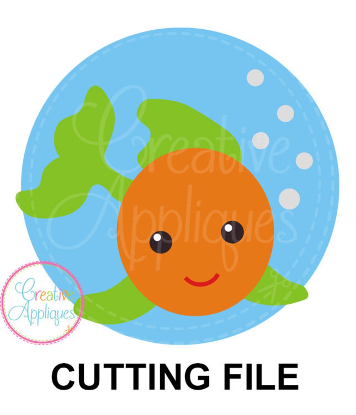 Fish Circle SVG Cutting File, Fish Cut File, Fish Cutting File, Fish ...