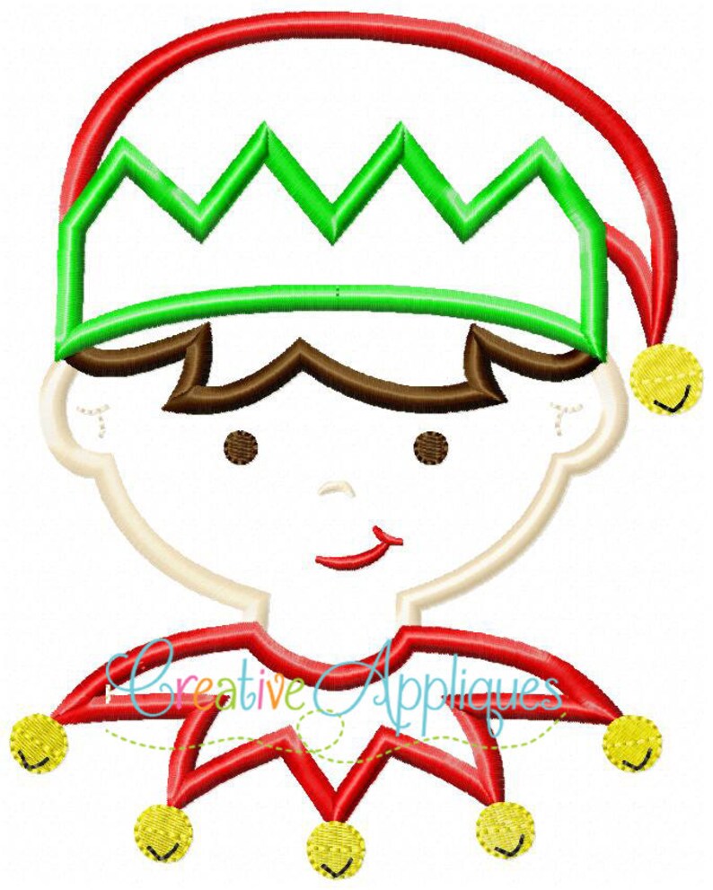 Elf Boy Digital Machine Embroidery Applique Design 4 Sizes | Etsy