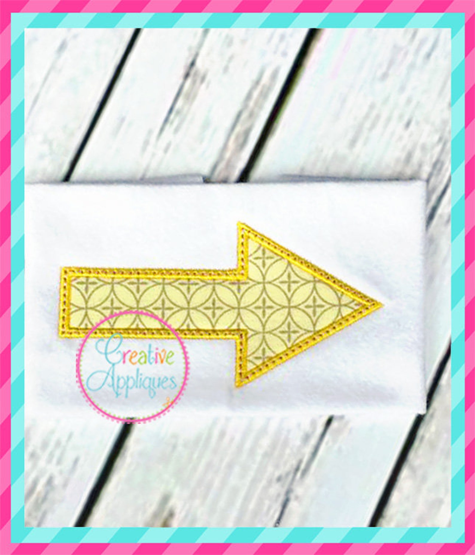Arrow Applique Digital Machine Embroidery Applique Design 11 Sizes ...