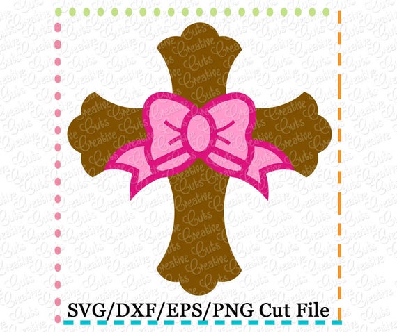 Cross Bow SVG Cutting File Easter Svg Easter Cut File Cross | Etsy
