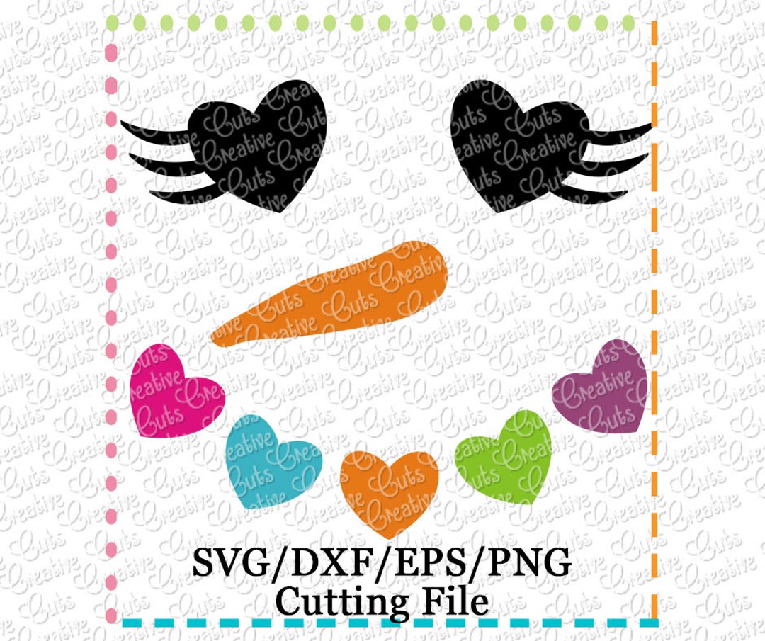 EXCLUSIVE Snow Girl Face SVG Cutting File, Snow Girl Cut File, Snow ...