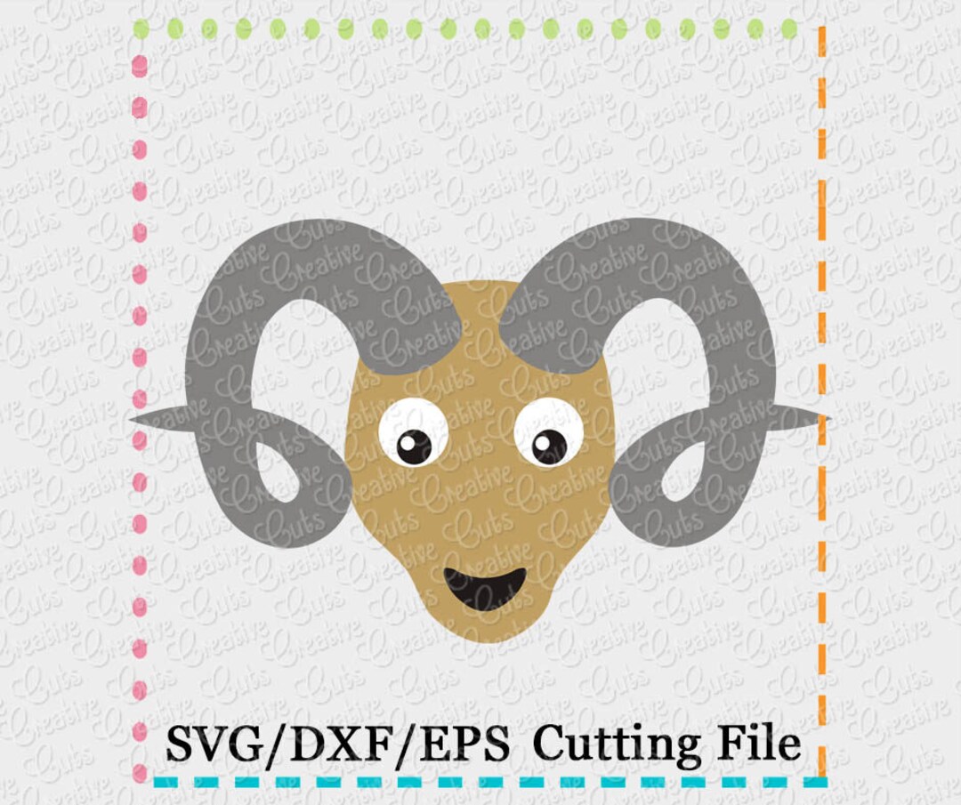 Ram Svg, Mascot Svg, Ram Cut File, Ram Cutting File, Limited Commercial ...