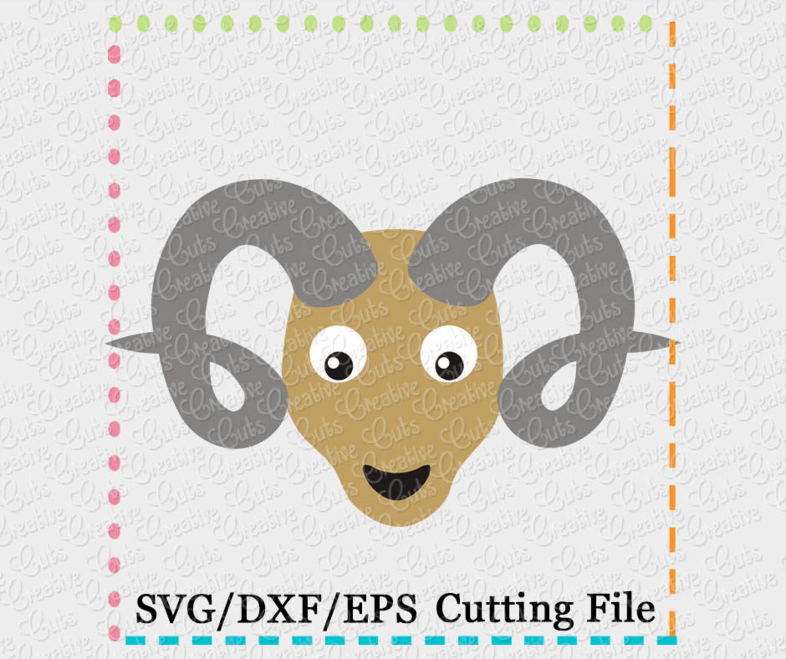 Ram Svg Mascot Svg Ram Cut File Ram Cutting File Limited - Etsy