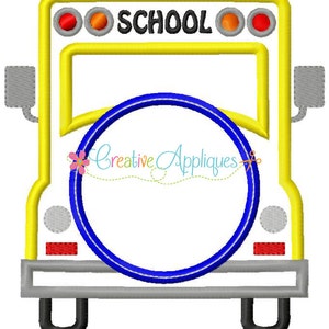 Bus Monogram Digital Machine Embroidery Applique Design 4 Sizes Empire ...