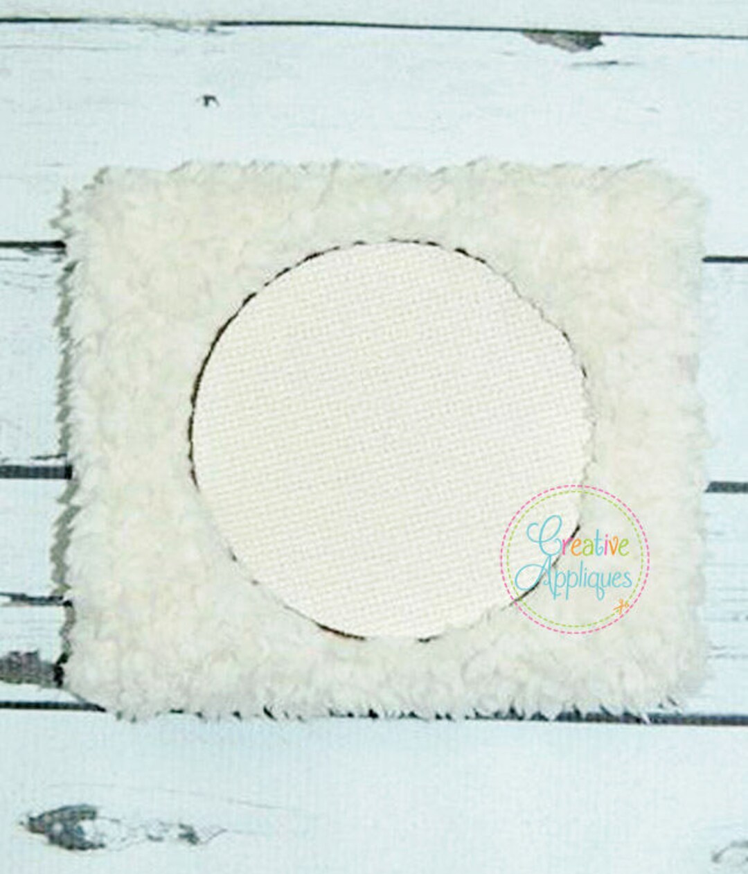 Embossed Circle Monogram Frame Digital Machine Embroidery Design 15 ...