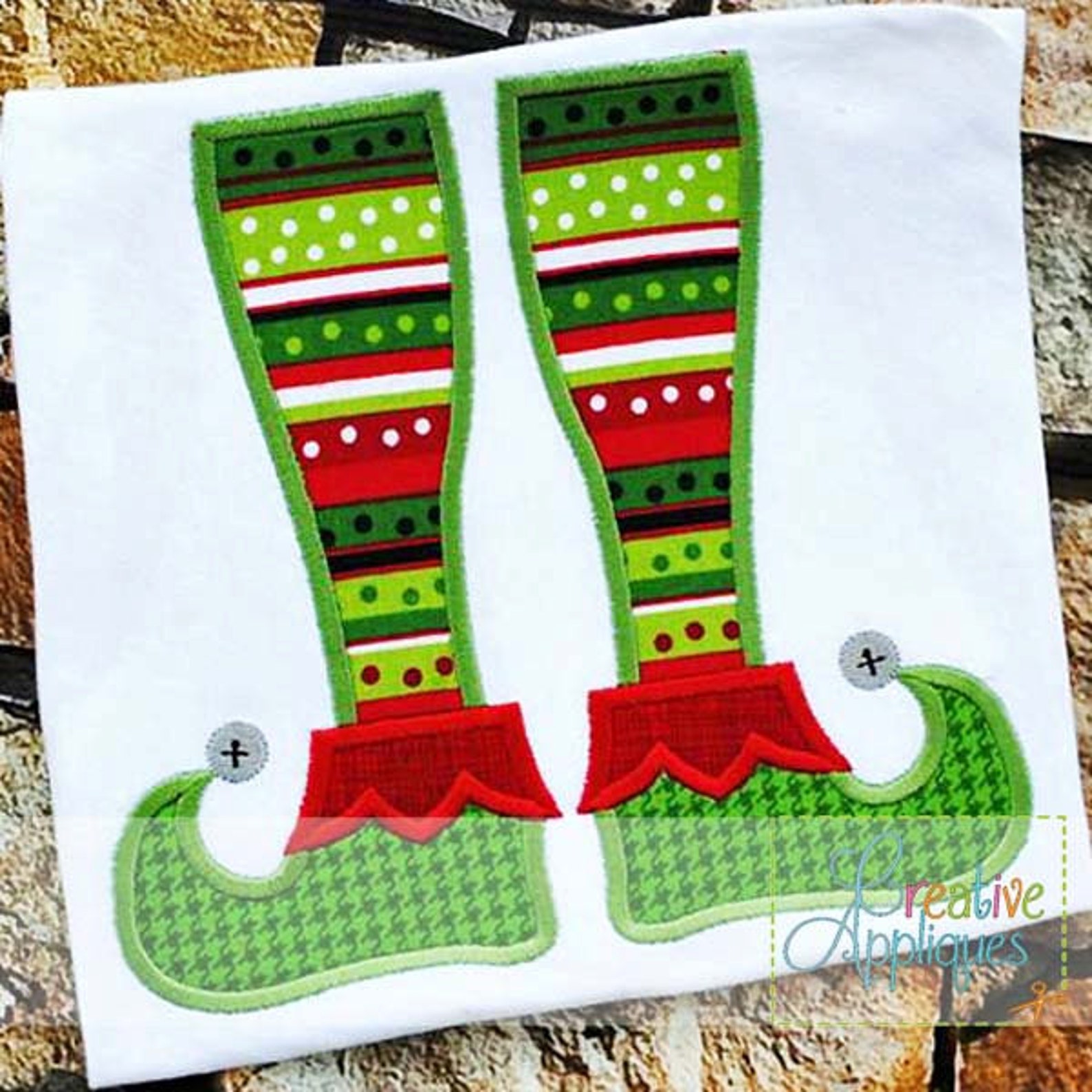 Elf Legs Applique Digital Machine Embroidery Design 4 Sizes, Elf Shoes ...